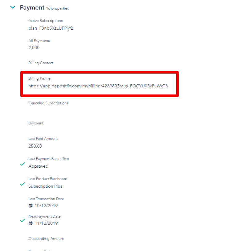 Manage Failed Subscription payments - Customer Billing Profile