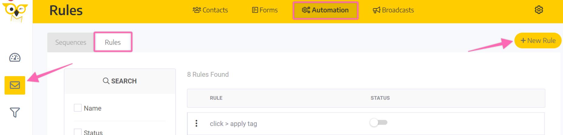 How to set up Automation Rules