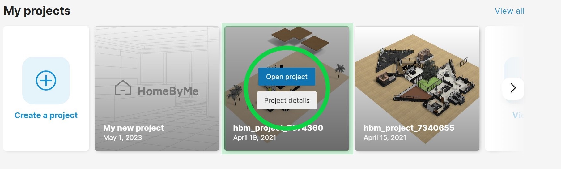 How do I open a project