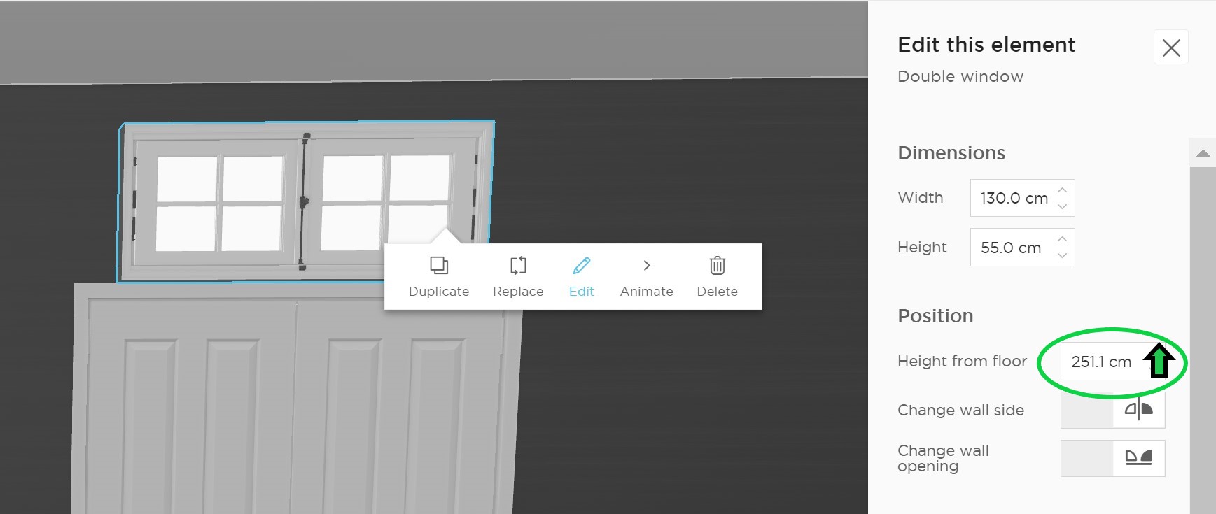 I cannot see properly my openings in 3D view : windows and doors are hidden into the walls
