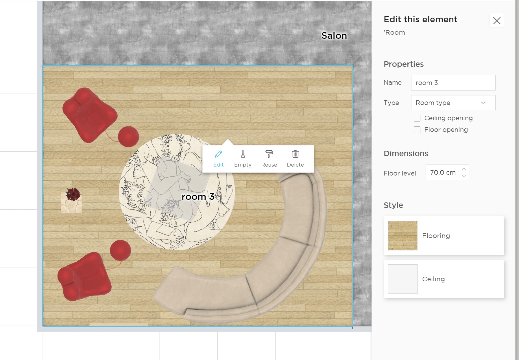 How to create a multi-levels floor