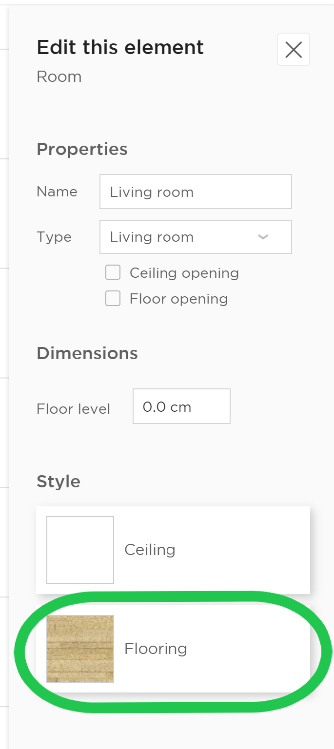 How to change the floor texture orientation?