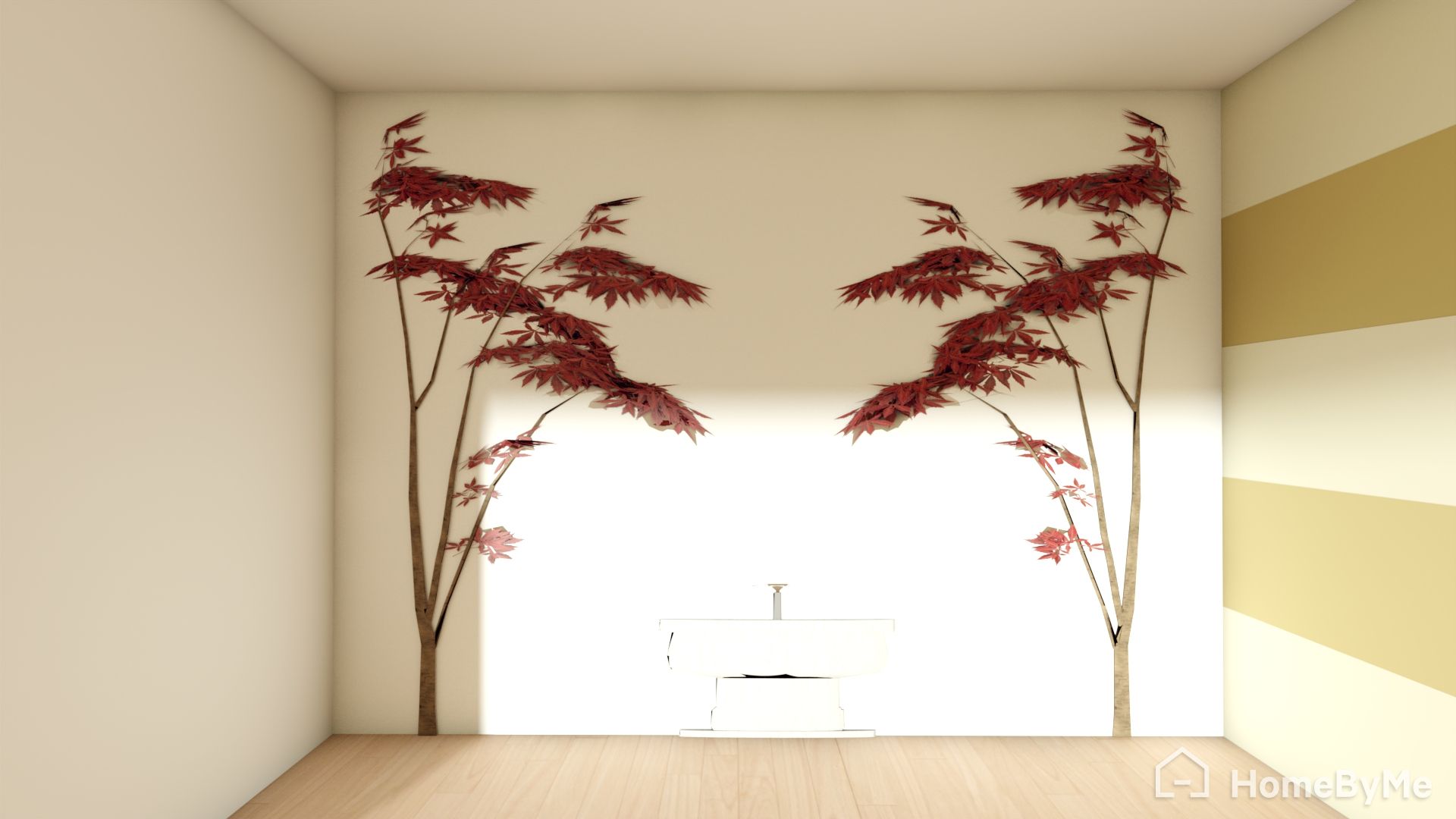 How to paint a wall with multiple colors