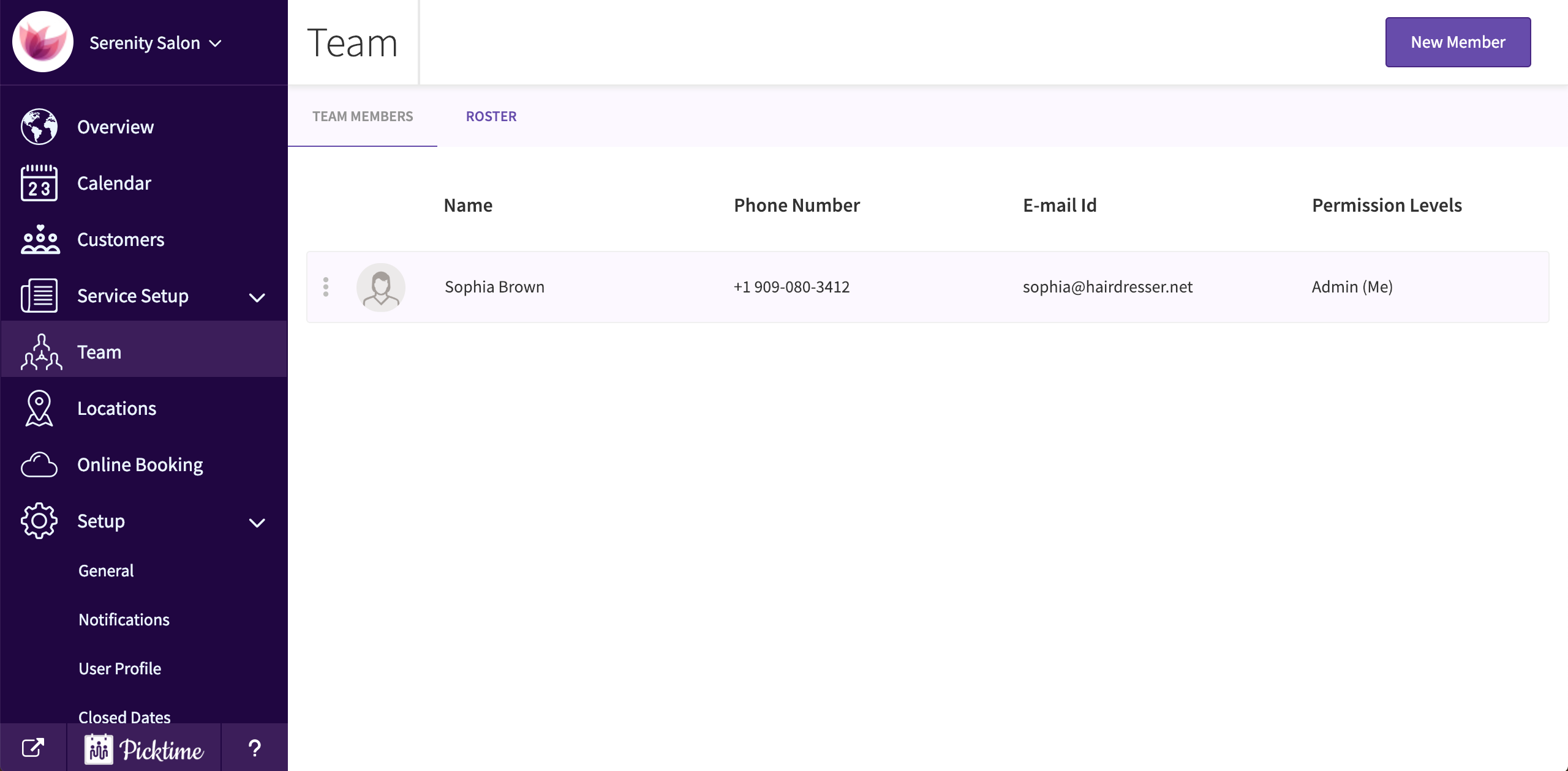 How to add your staff/team to Picktime?