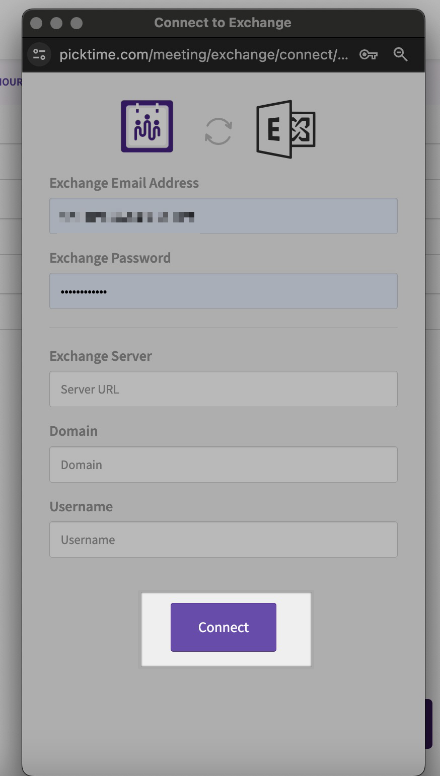 How to sync with MS Exchange calendar?