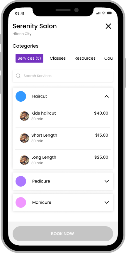 Picktime for customers