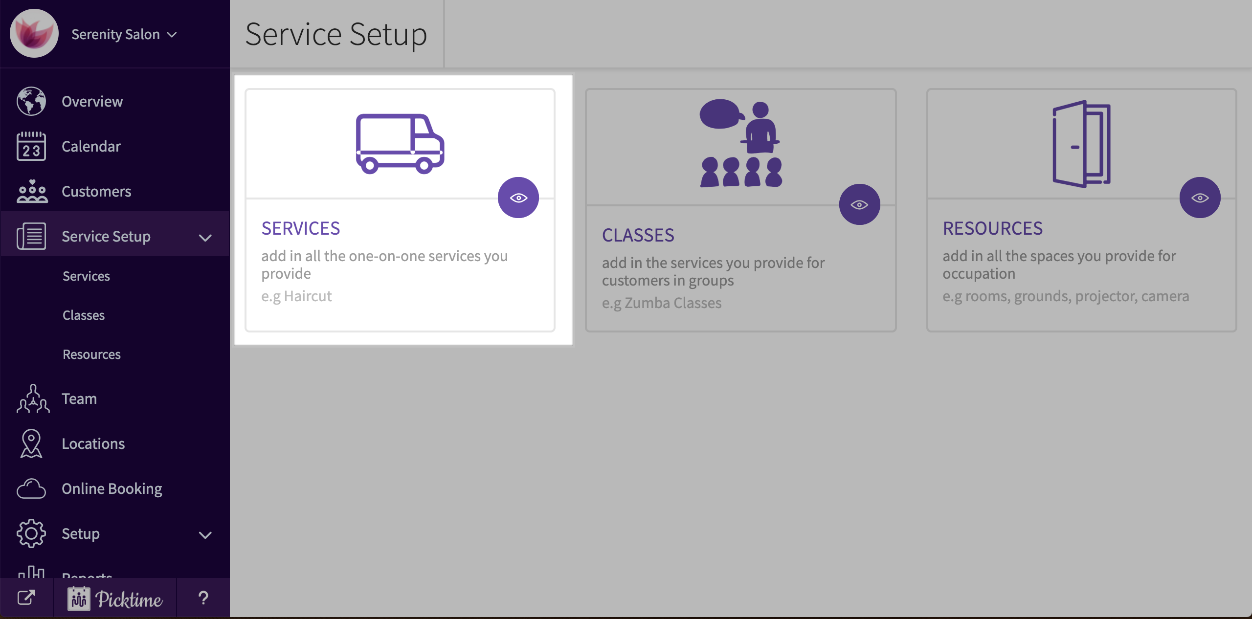 How to setup a service at client location?