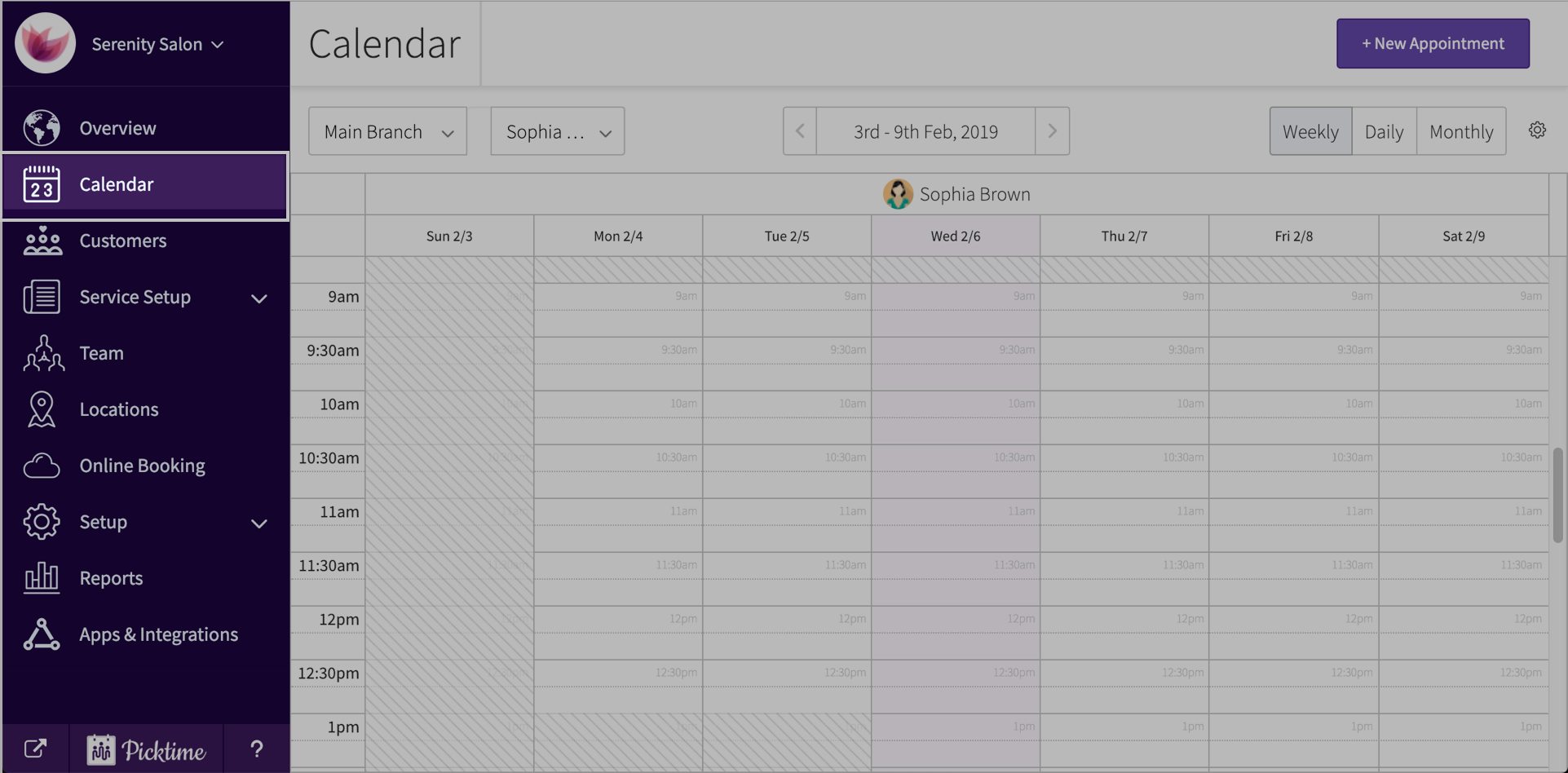 How to add in your first appointment?