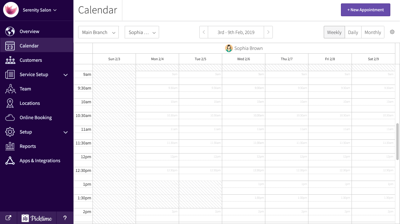 How to add in your first appointment?