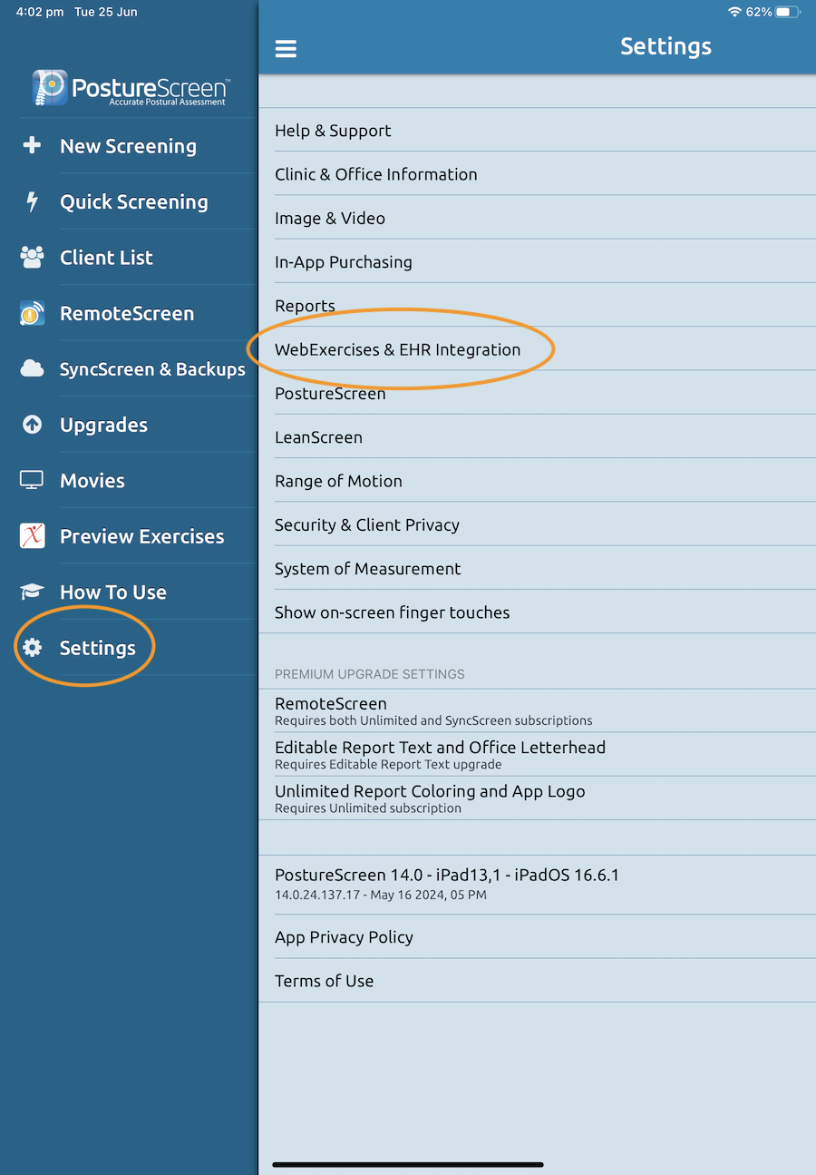 PostureScreen Integration