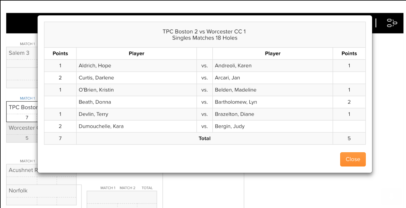 Team Matches (Team Cups)