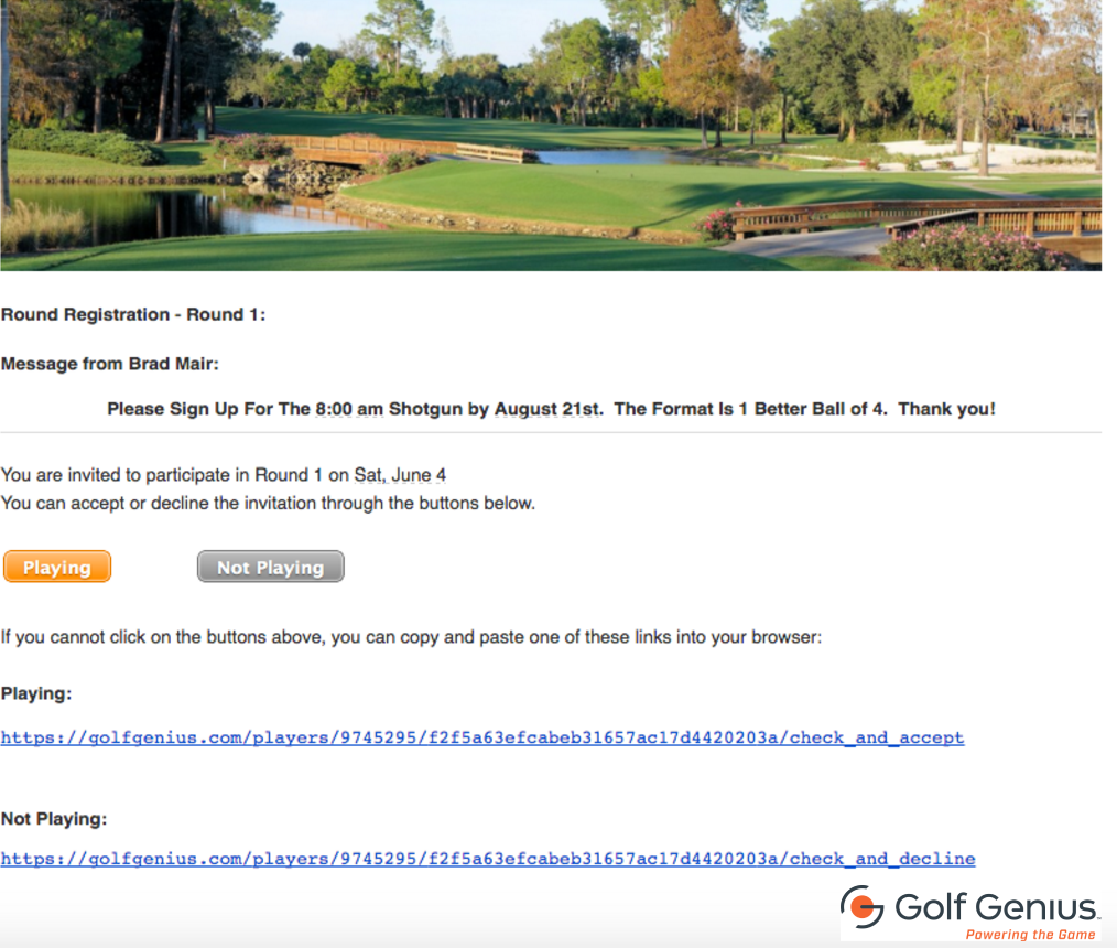 Round Signup and Invitations
