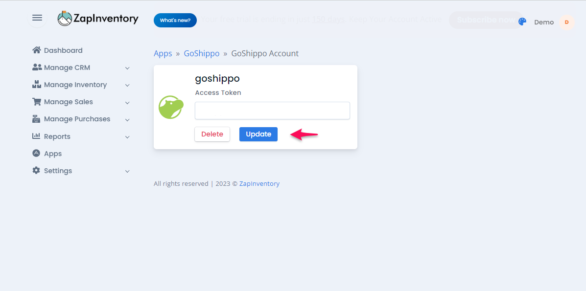 How to Setup GoShippo in ZapInventory