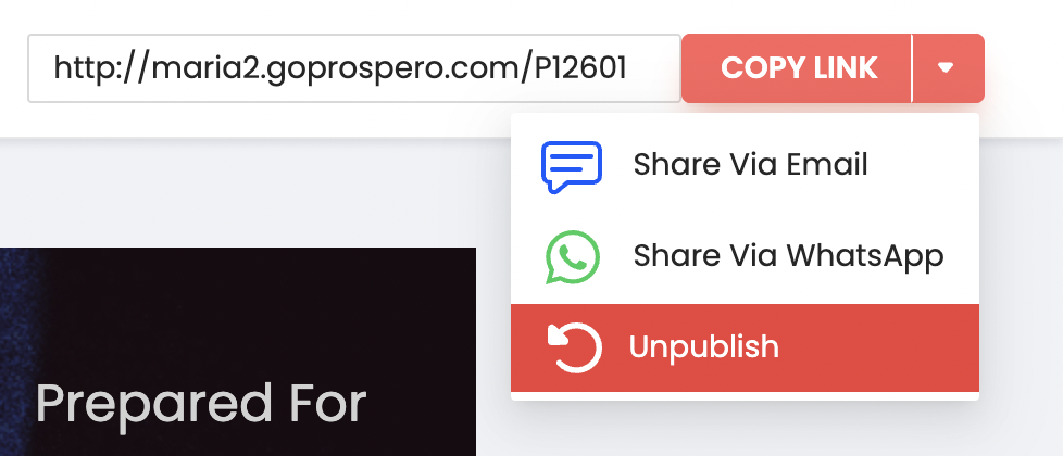 How can I send link via Whatsapp?