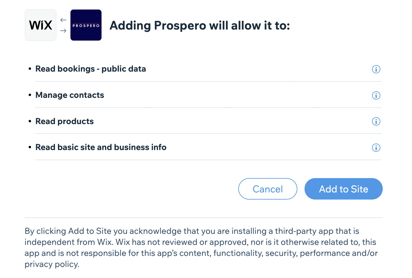 How to integrate Wix with Prospero? How to integrate Wix with Prospero?
