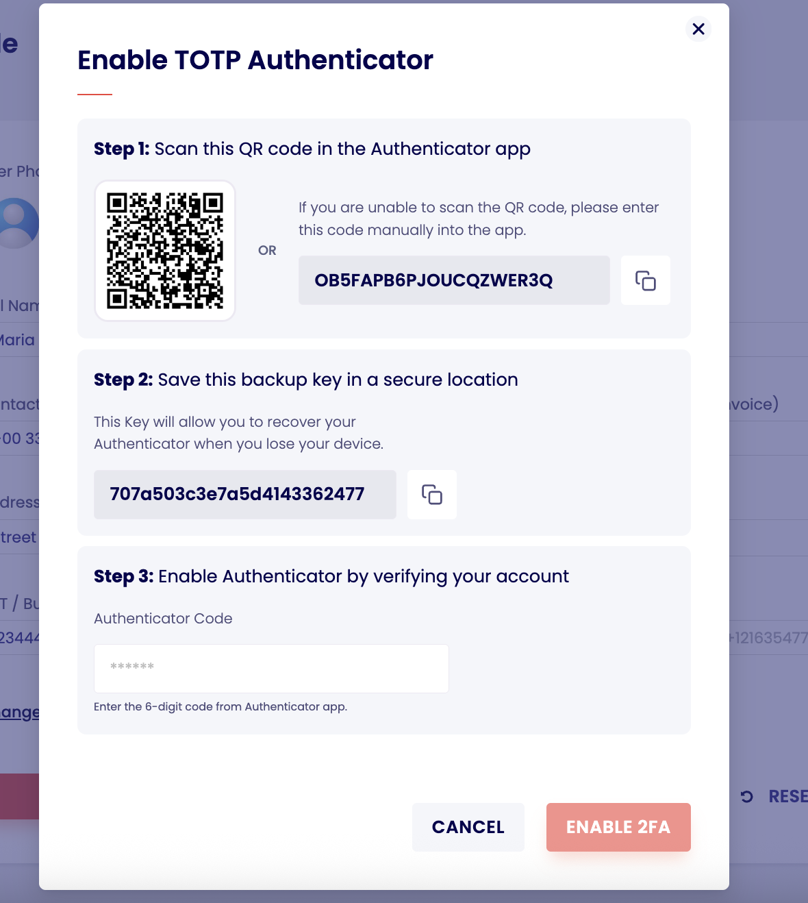 How to Enable Two-Factor Authentication (2FA) for Your Account