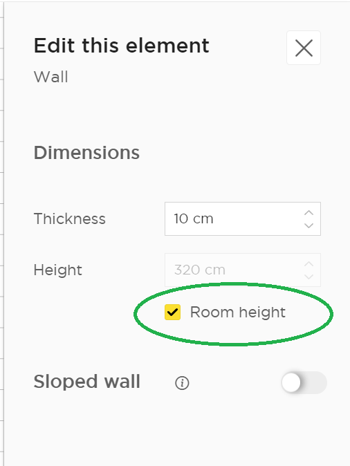 How to change a wall height