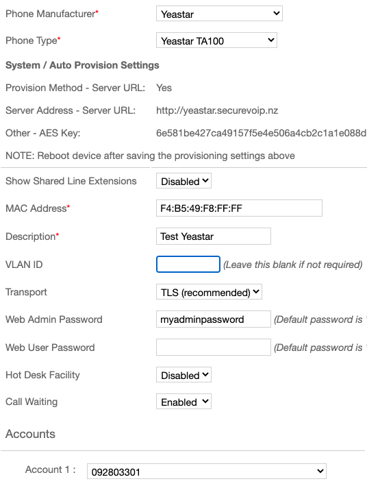 Yeastar TA100/TA200 - Auto Provisioning Process