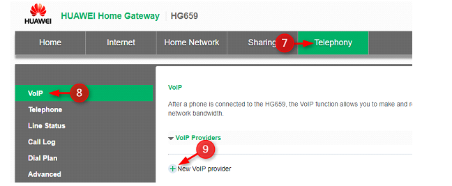 Setting up Voice (VoIP) on your Huawei Router