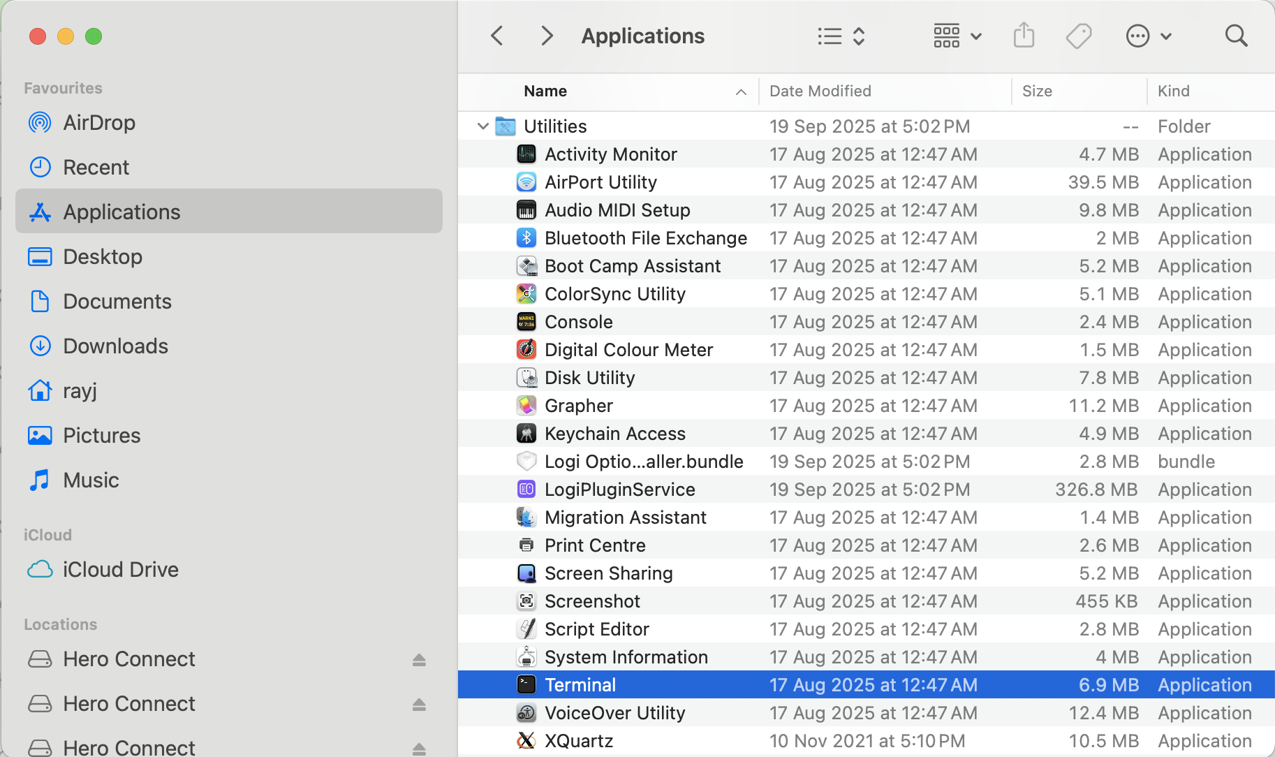 Hero Connect Install on Mac OS