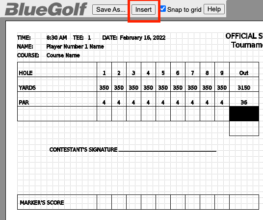 Adding Additional Tees on Custom Scorecards
