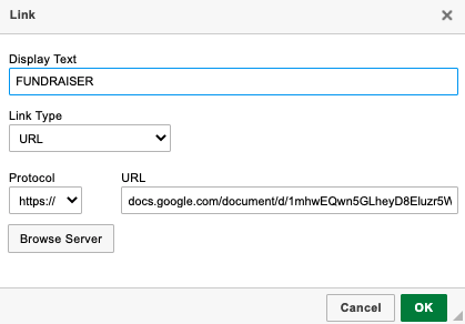 Upload a file in Email Editor